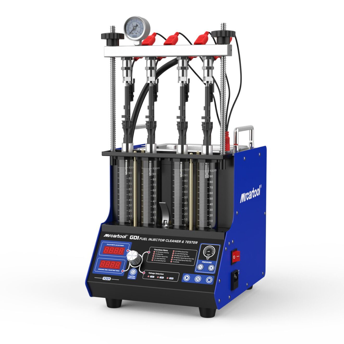 MRCARTOOL V209 GDI Fuel Injector Cleaner Machine Fuel Injector Test ...
