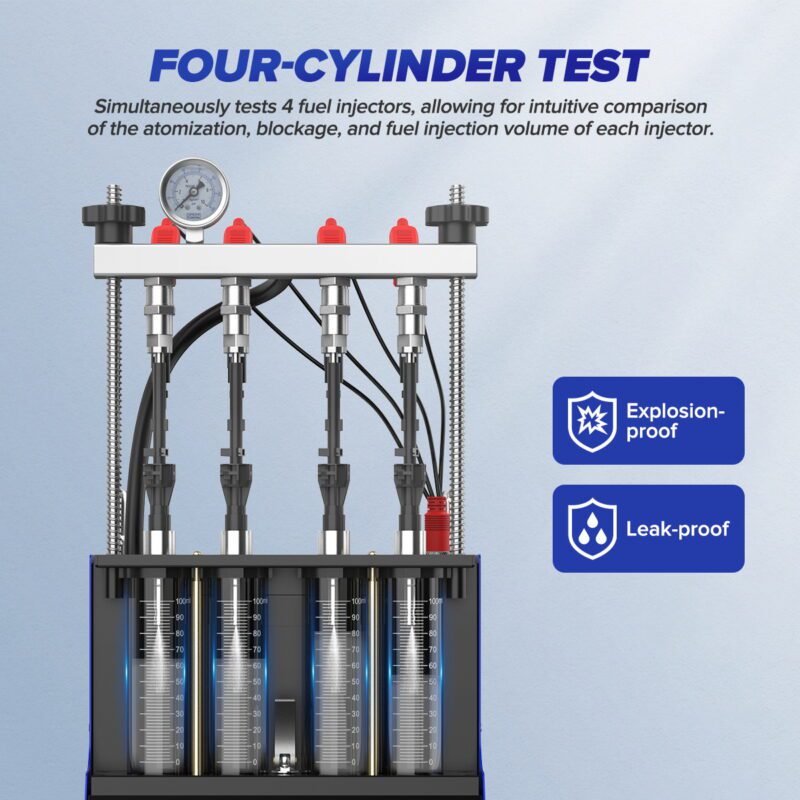 MRCARTOOL V209 GDI Fuel Injector Cleaner Machine Fuel Injector Test ...